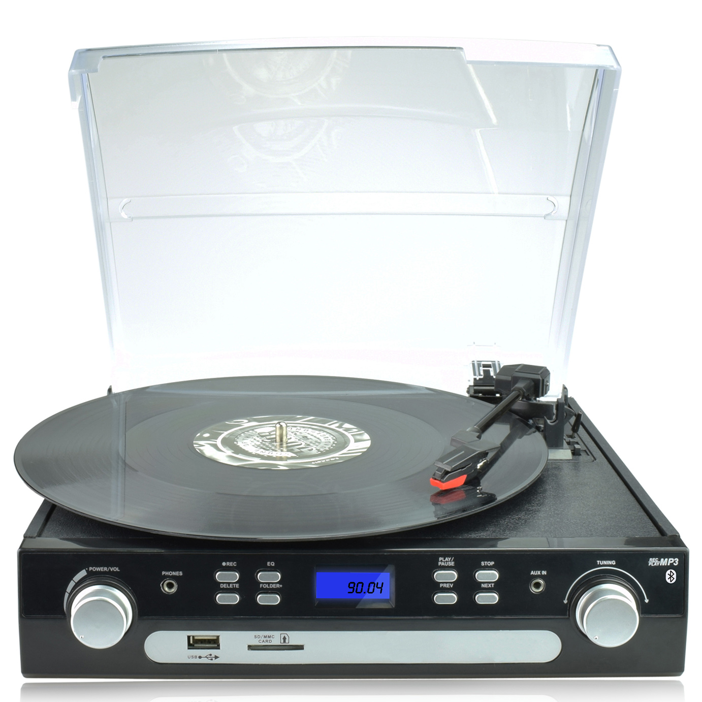 Digitnow Bluetooth Viny Record Player Turntable, Cassette,Radio and Aux ... Digitnow Bluetooth Viny Record Player Turntable, Cassette,Radio and Aux ...